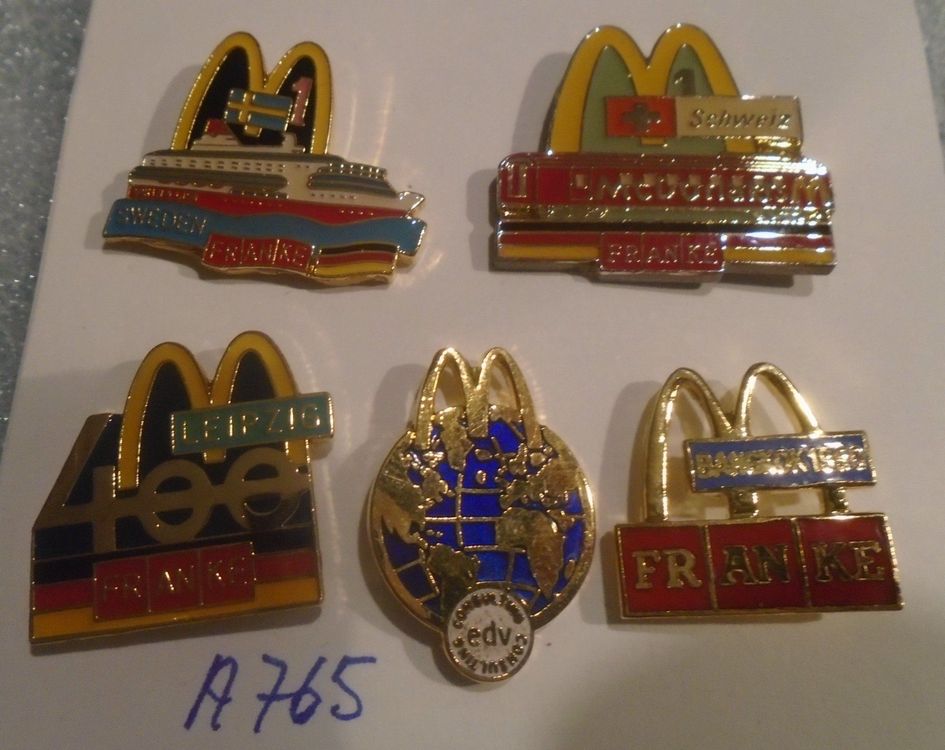 5 ver MC Donald Franke Pins (A765) (Gebraucht) in für CHF 3.4 – mit ...
