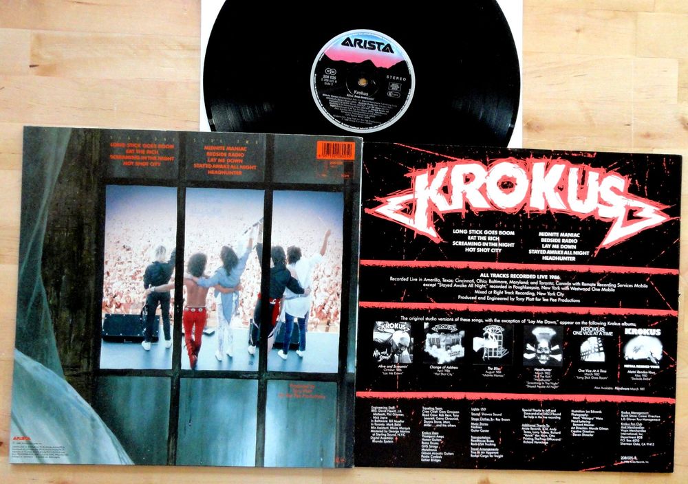 LP KROKUS alive and screamin' SWISS KULT 1986 HEAVY METAL (D'occasion ...