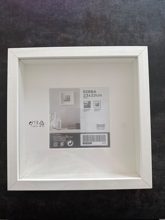 Ikea Ribba Rahmen GLAS 23x23 Weiss | Kaufen auf Ricardo