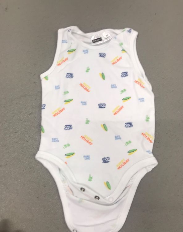 86 Kurzarmbody Body ERGEE Unterwäsche weiss Baby (Neu (gemäss ...