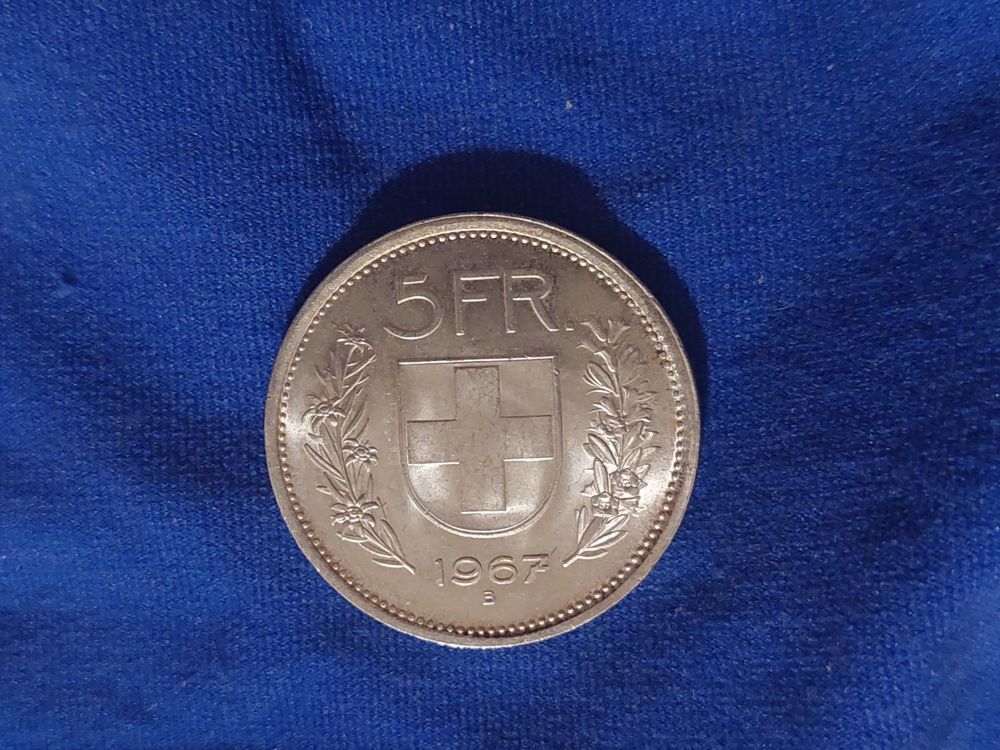 5 Franken 1967 Silbermünze 15 Gramm 0.835er Silber | Kaufen auf Ricardo