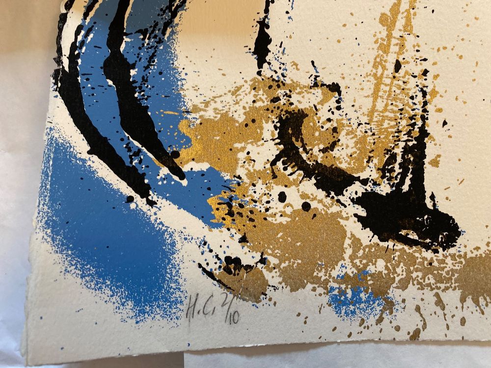 Arman – Blue Variations, Siebdruck, 1978, signiert (Gebraucht) in ...