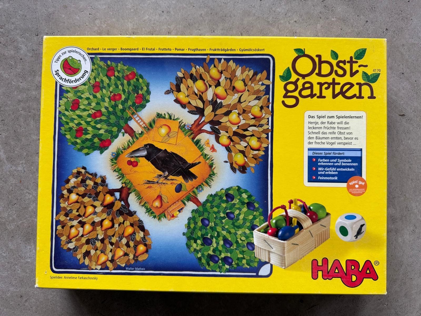Haba Kinderspiel OBSTGARTEN 3+ Jahre (Gebraucht) in Aathal-Seegräben ...