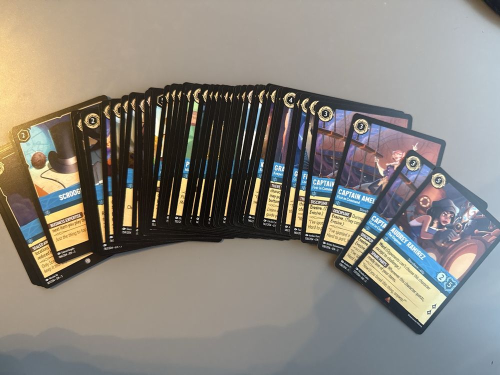 Lorcana - Into the Inklands Saphire Cards - English (Neu (gemäss ...