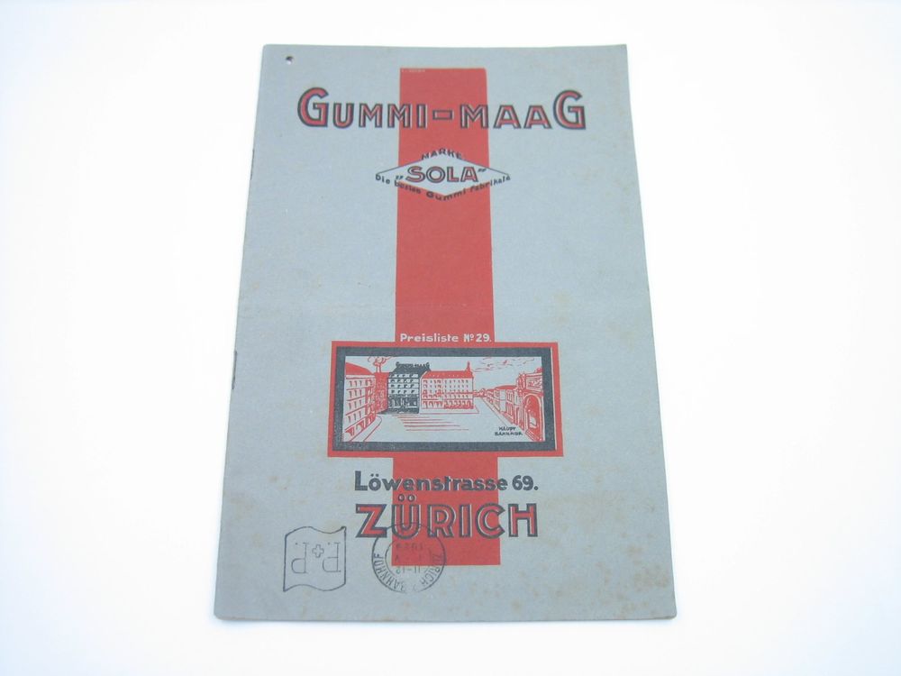 Gummi-Maag Löwenstrasse 69 Zürich/Katalog (Gebraucht) in Zürich für CHF ...