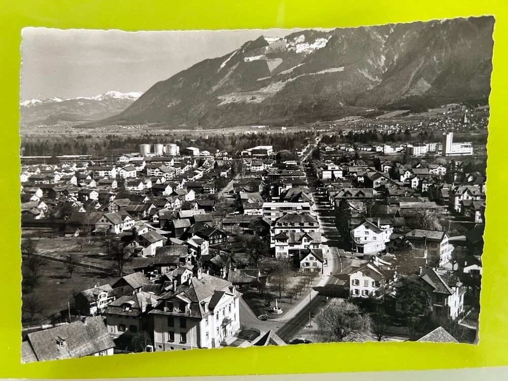 Alte Postkarte Buchs Werdenberg von Oben,ca 70 Jährig (Gebraucht) in Bernhardzell für CHF 3.5 ...