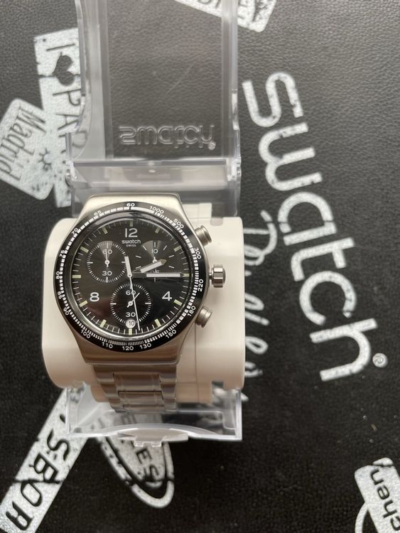Swatch Uhr Chrono Irony At Night YVS495G (Neu und originalverpackt) in ...