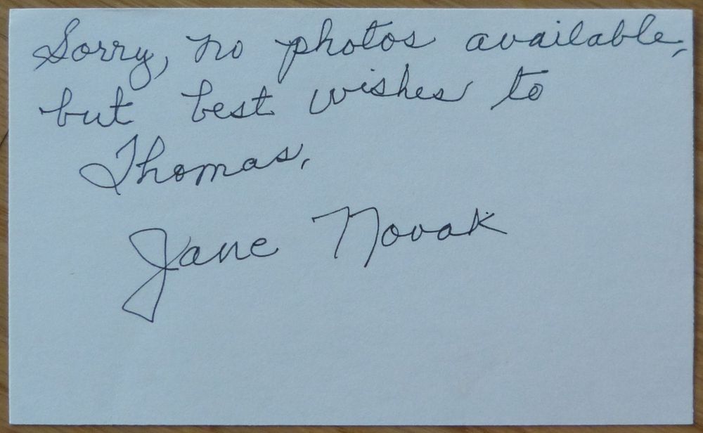 Jane Novak (1896-1990) Schauspielerin - Autogramm (Gebraucht) in ...