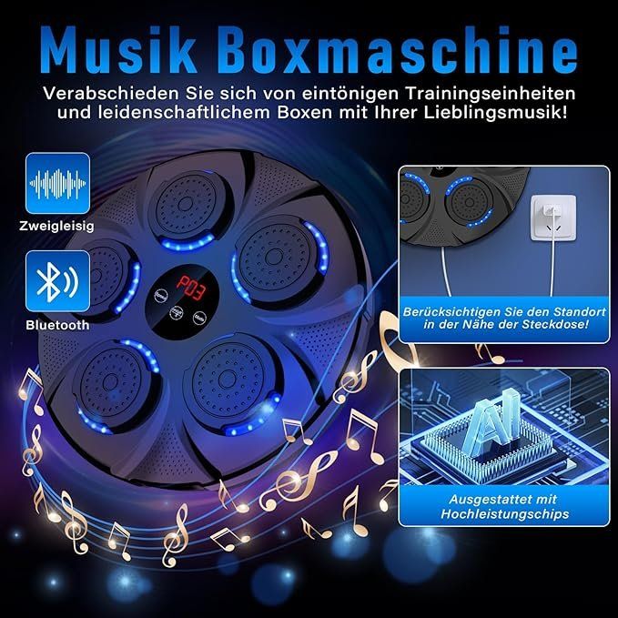 LED Musik Boxmaschine 9 Geschwindigkeitsmodi Stress Release (Neu und ...