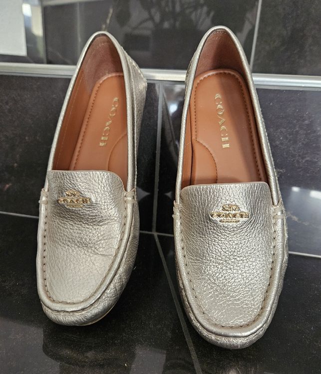 Coach Lederschuhe, Silber, Gr. 36, Top Zustand! (Neu (gemäss ...