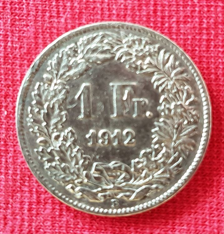1 Franken 1912 uralte Silbermünze ab nur 1 Fr !!! | Kaufen auf Ricardo