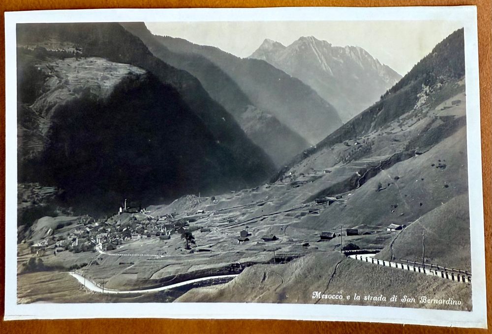 AK: Mesocco e la Strada di San Bernardino - Panorama (Usato) a Lutry ...