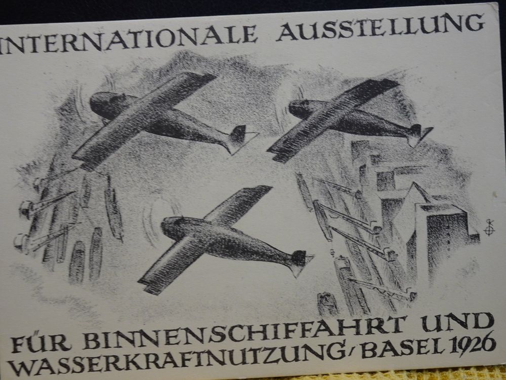 1. JULI 1926 OFFIZIELLE KARTE FLUGPOST. BASEL - SCHAFFHAUSEN (Gebraucht) in Eschenbach SG für ...