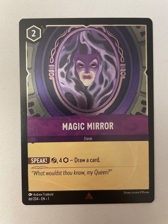 Disney Lorcana Magic Mirror Foil (EN) Foil (Neu (gemäss Beschreibung ...