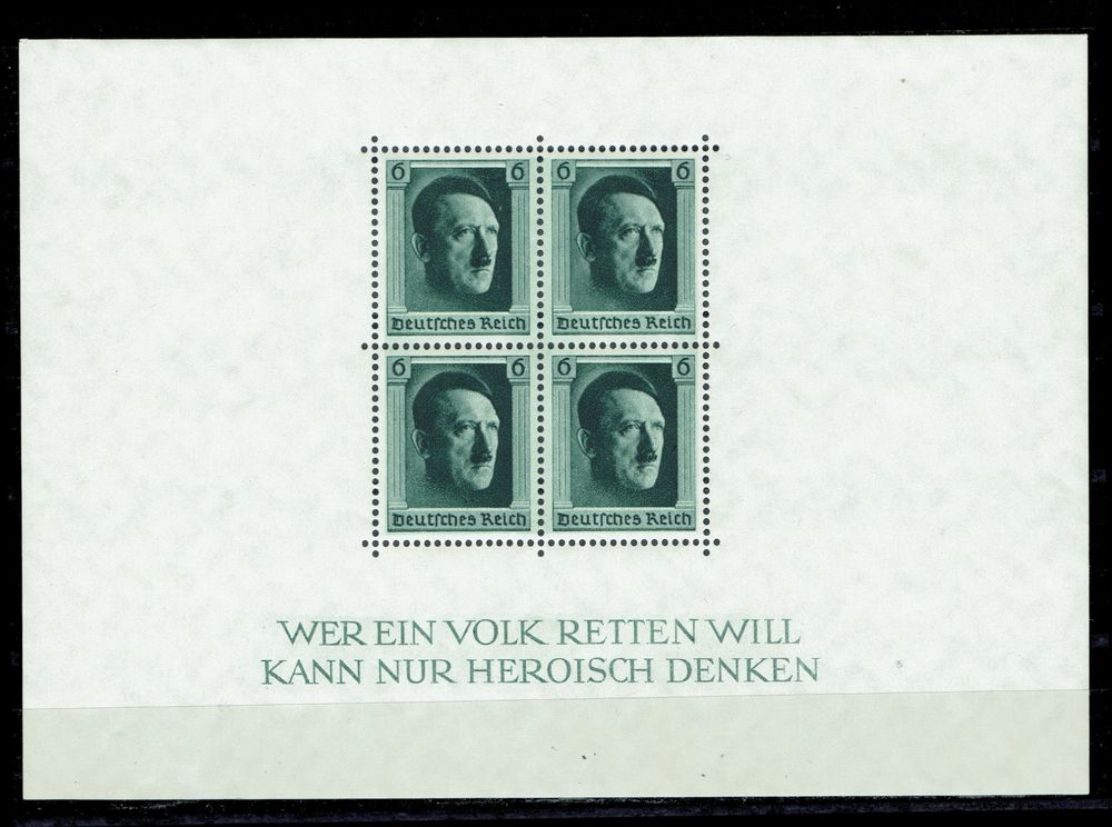 Deutsches Reich 1937 Hitler Block 7 ** postfrisch (Neuf (Voir ...