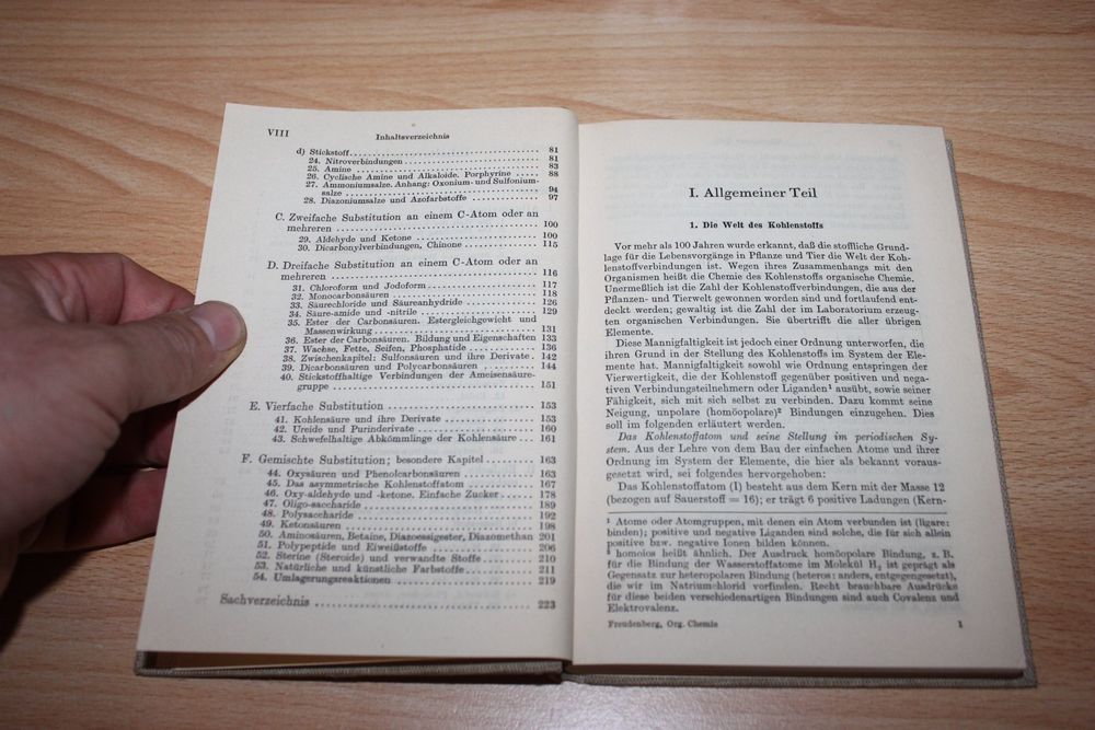 Organische Chemie - Karl Freudenberg (Gebraucht) in Hilgert für CHF 20 ...