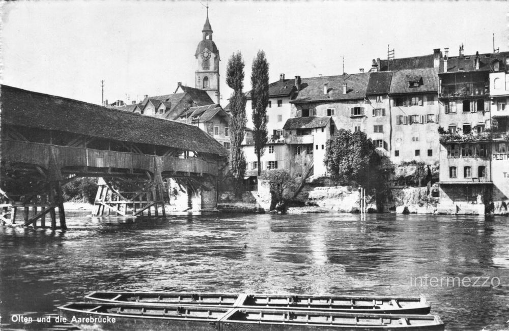 Olten SO // 1961 Aarebrücke Altstadt Aare (Gebraucht) in Basel für CHF 11 – mit Lieferung auf ...