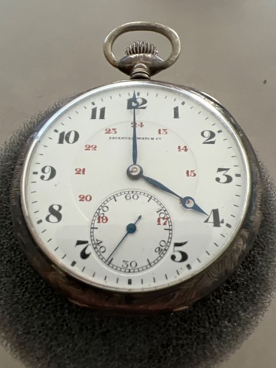 Tavannes Taschenuhr echt Silber 50 mm | Kaufen auf Ricardo