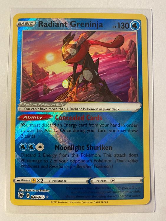 Pokemon Radiant Greninja 046/189 Astral Radiance EN (Neu (gemäss ...