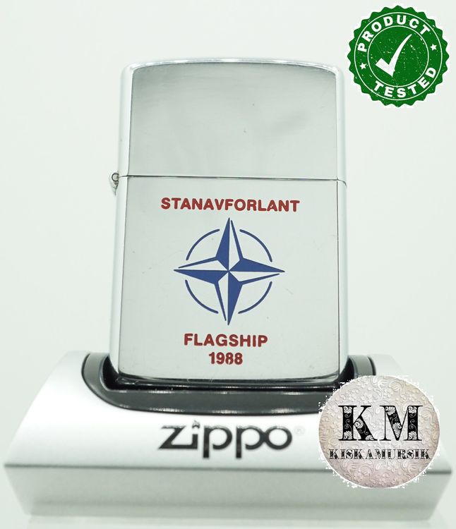 ZIPPO® US NAVY-NATO- U.S.S. HAYLER - 2SIDE- 1988 - GEZÜNDET (Gebraucht ...
