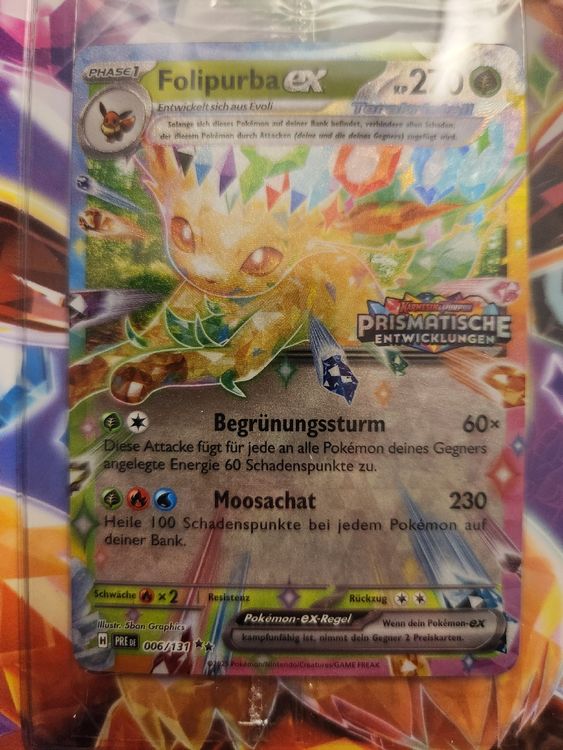 Pokémon Folipurba ex PRE DE 006/131 (Neu und originalverpackt) in ...