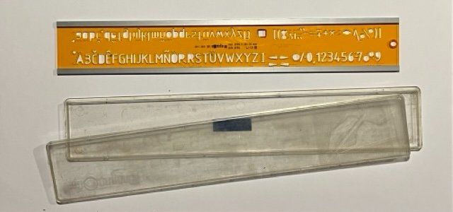 Trace-lettres Rotring ref. 340 100 10 mm type ISO + boite (Gebraucht ...