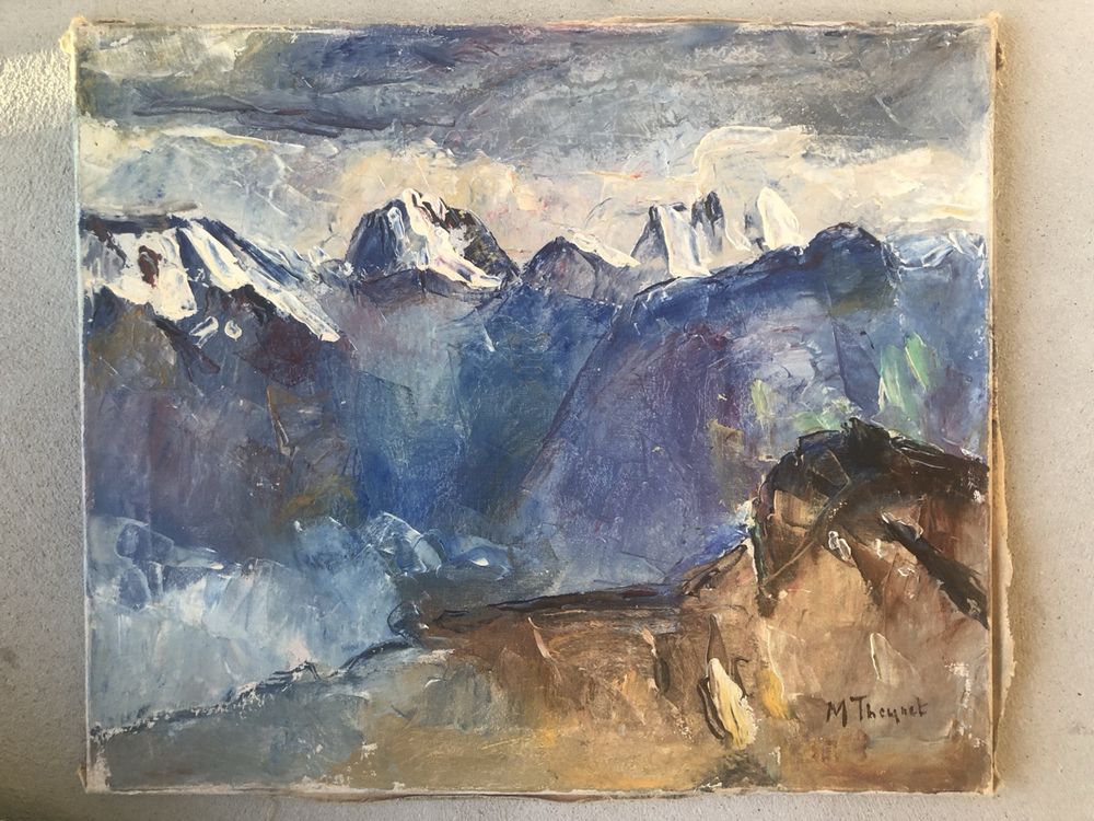 Gemälde „ Niesen“, Max Robert Theynet, Oel auf Leinwand (Gebraucht) in ...