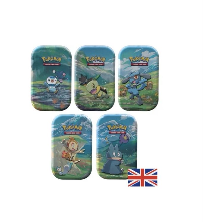 Pokémon Sealed Display Sword/Shield 10x Mini Tins (Neu und ...