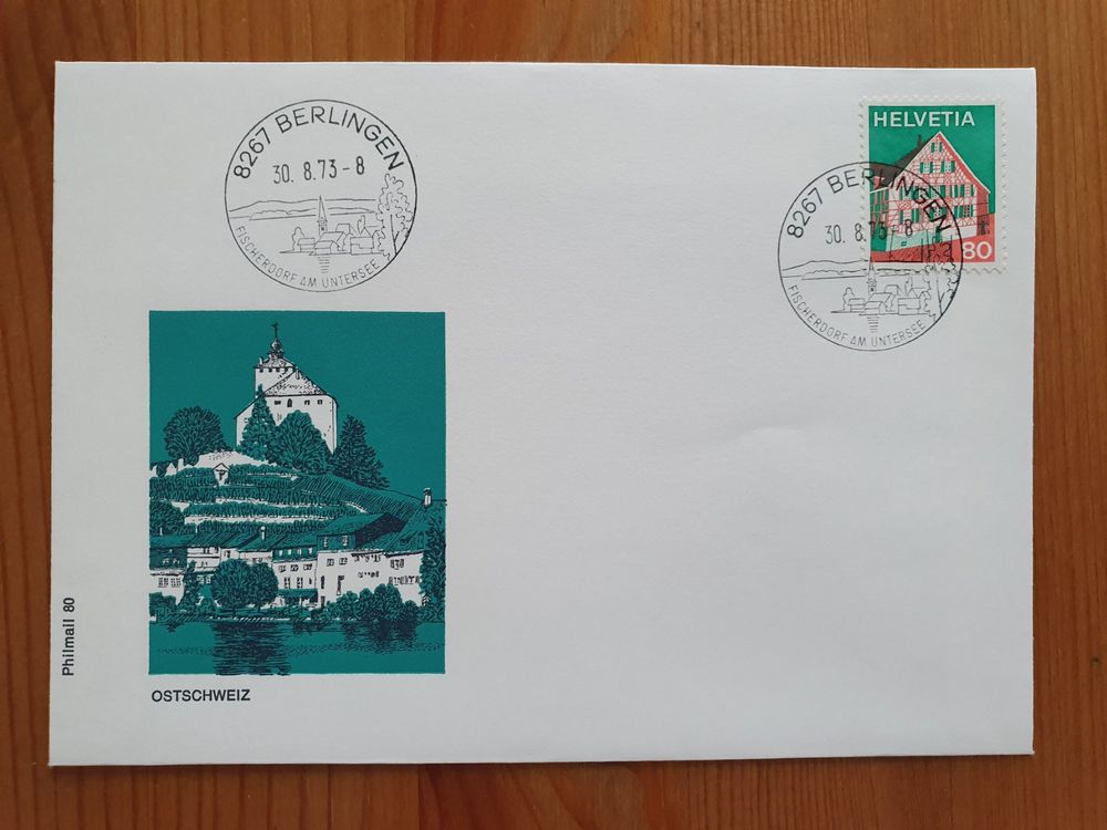 Schweiz: 10 FDC Landschaftsbilder 30.8.73 mit Ortsstempel | Kaufen auf Ricardo