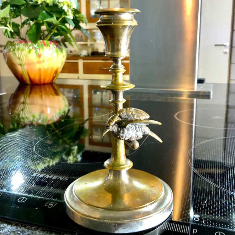 JUGENDSTIL KERZENHALTER METALL BRONZIERT FRANKREICH UM 1900 (Gebraucht) in Biglen für CHF 31 ...