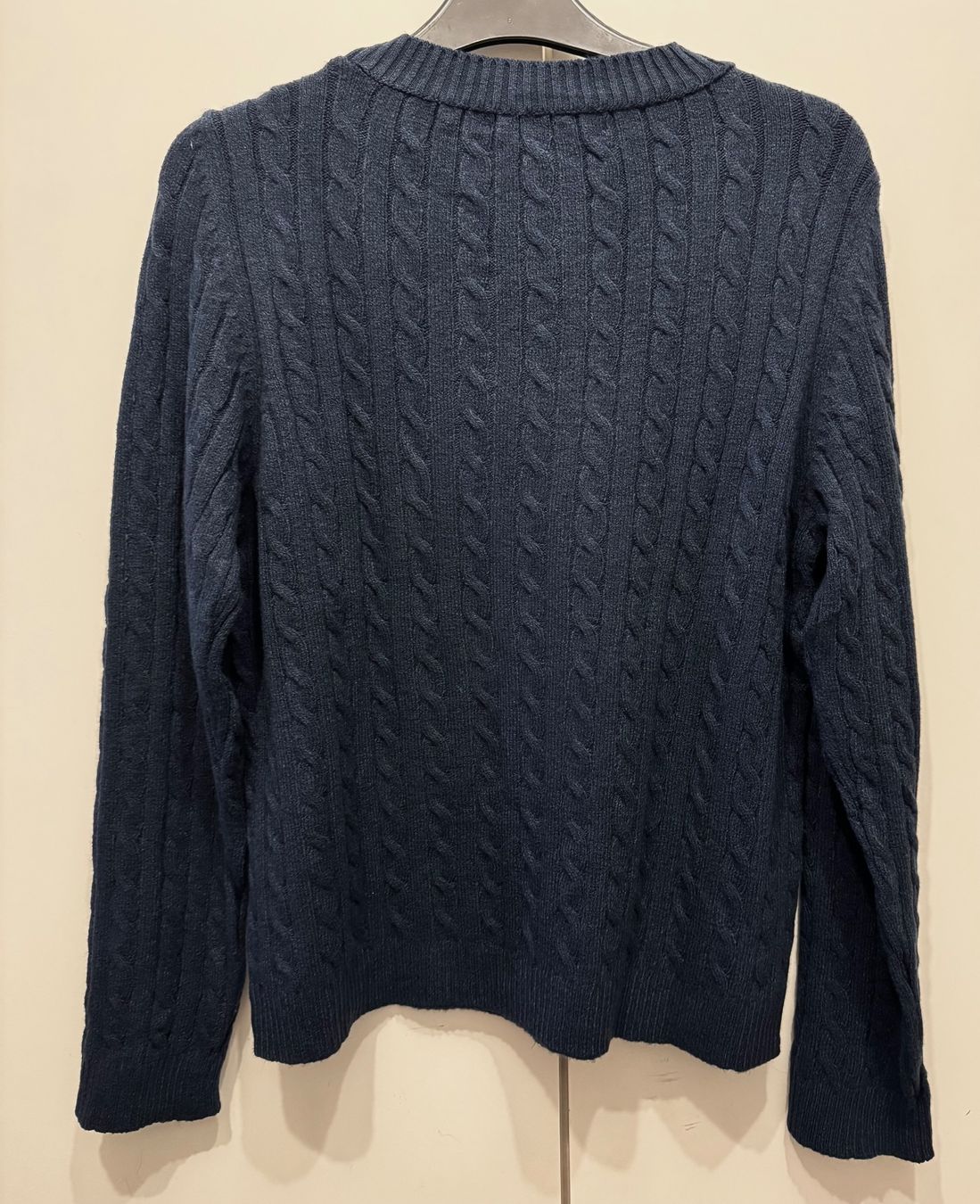Pullover femme ONLY à motifs torsades, navy, taille L (Neuf avec ...