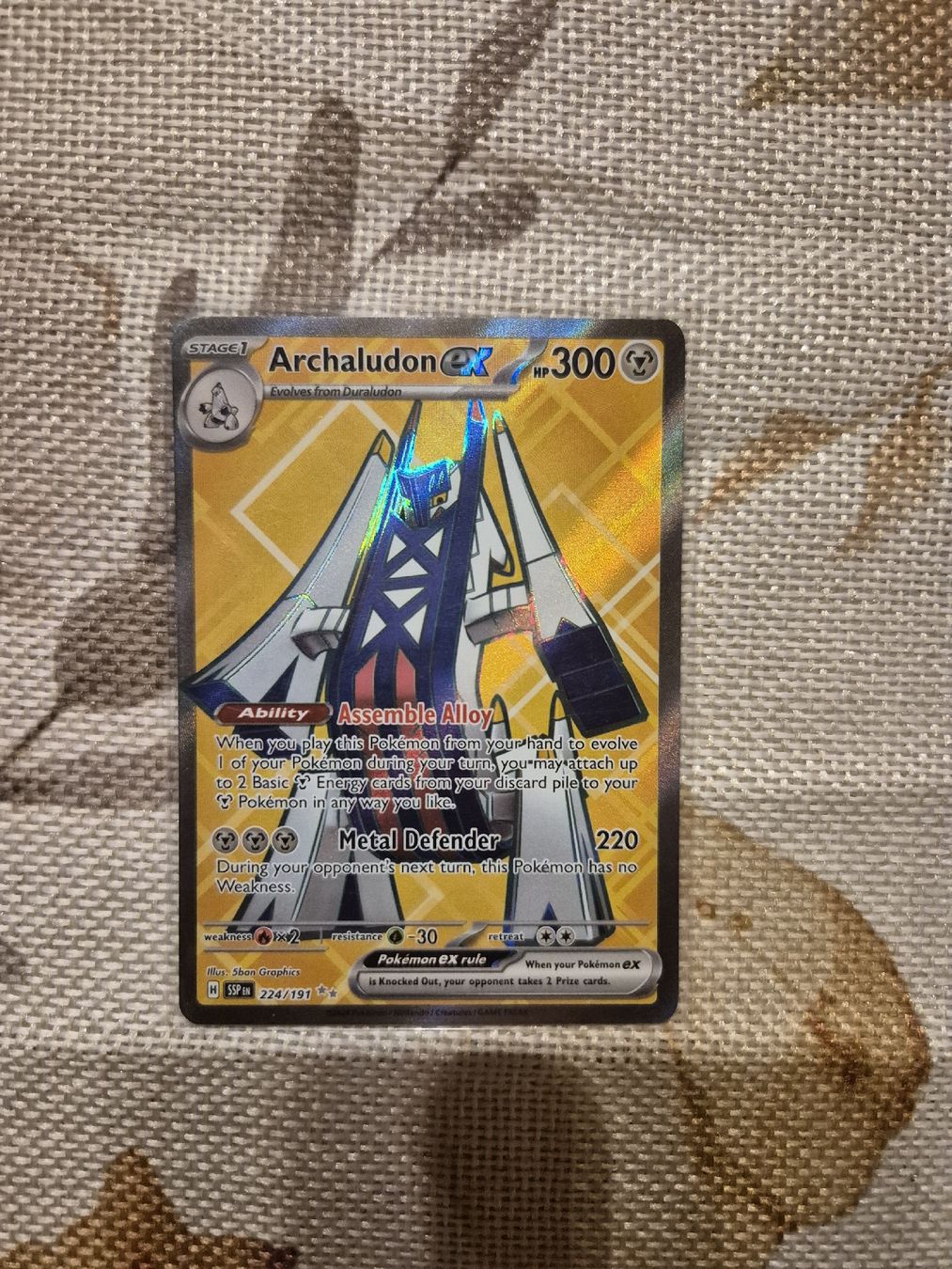 Archaludon Ex Pikemon SSP 224/191 EN (Neu (gemäss Beschreibung)) in ...