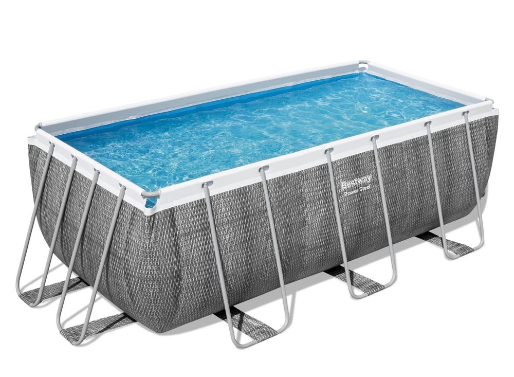 Bestway Pool Set Rattan-Optik 412 x 201 x 122 cm | Kaufen auf Ricardo
