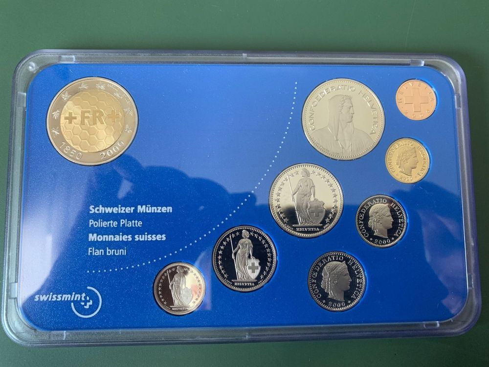 MÜNZSATZ 2000 PP 150 JAHRE SCHWEIZER FRANKEN SELTEN | Kaufen auf Ricardo