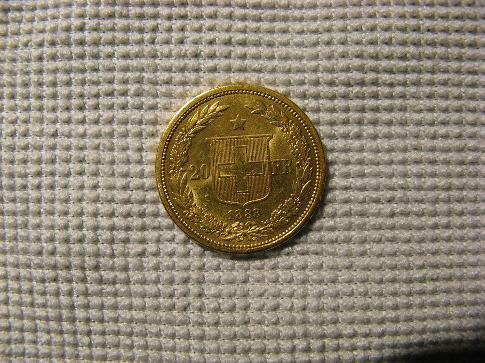 20.- Fr. Helvetia 1883 (Gebraucht) in Volketswil für CHF 363 – mit ...