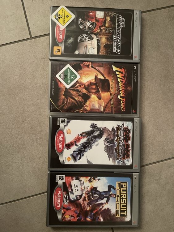PSP Spiele-Bundle: Tekken, Midnight Club, Indiana Jones (Neu (gemäss ...