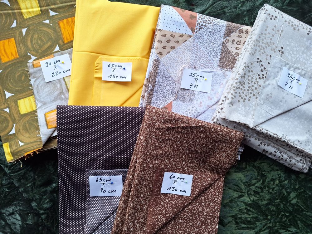 6 STÜCK PATCHWORKSTOFFE ( BW BEDRUCKT ) | Kaufen auf Ricardo