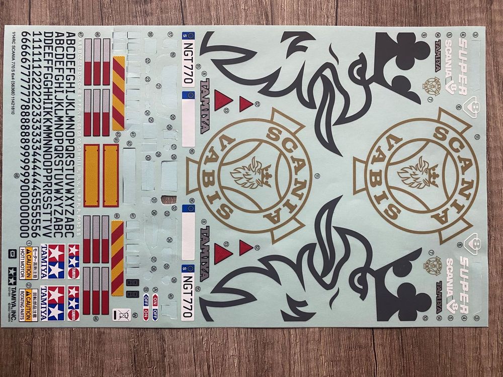 Aufkleber vom Tamiya Scania 770S | Kaufen auf Ricardo