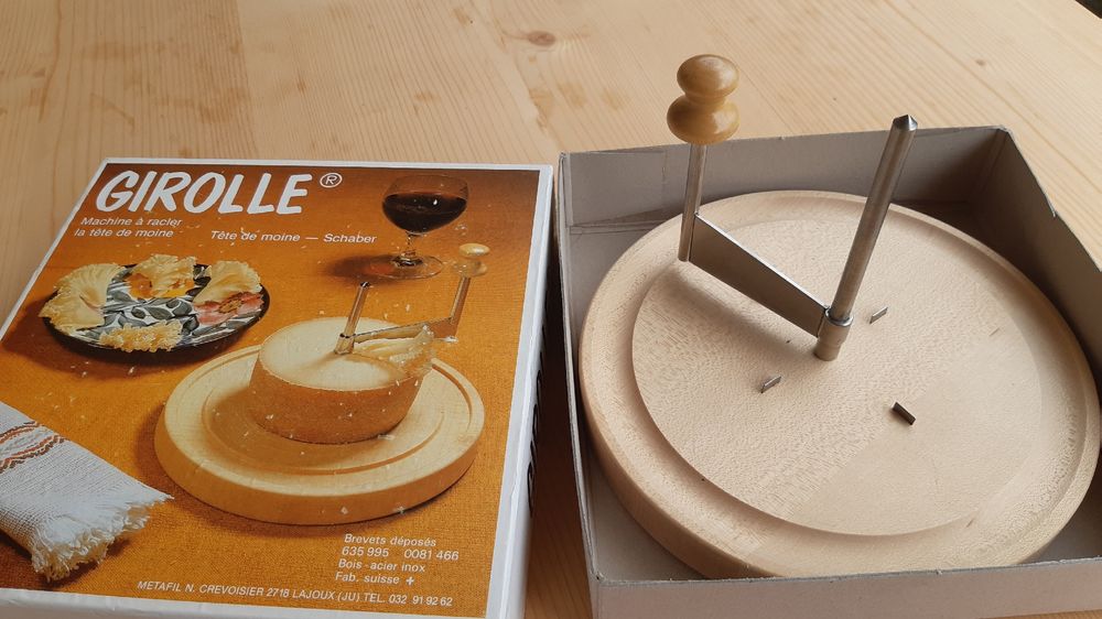 Originale La Girolle Käsehobel für Tête de Moine Käse 🧀 (Neu (gemäss ...