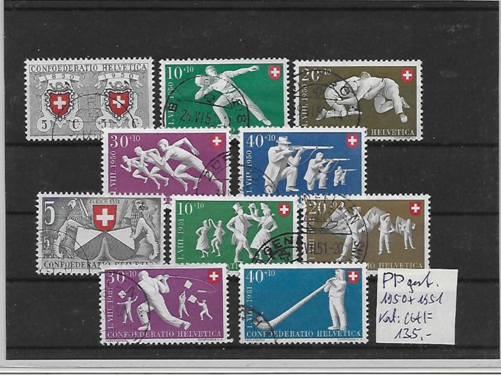 PP gest. 1950 + 1951 Kat: CHF 135.- (Gebraucht) in Basel für CHF 4 – mit Lieferung auf Ricardo ...