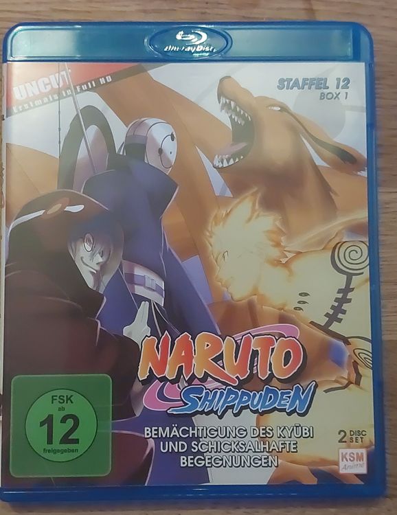 Naruto Shippuden Staffel 12 Box 1 Blu-ray Disc UNCUT (Gebraucht) in St. Niklaus VS für CHF 6 ...