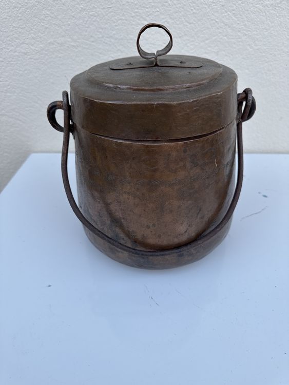 Antiker Kupfertopf mit Deckel und Henkel Vintage (Gebraucht) in Dietikon für CHF 10 – mit ...