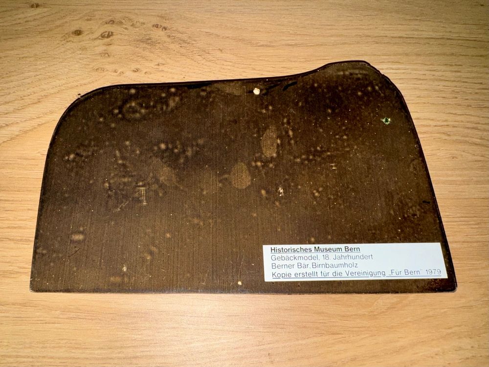 Altes Gebäckmodel Backmodel Berner Bär - Kopie von 1979 (Gebraucht) in ...