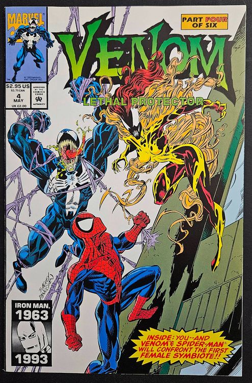 VENOM LETHAL PROTECTOR #4 KEY ISSUE 1ST SCREAM MARVEL 1993 (Gebraucht ...