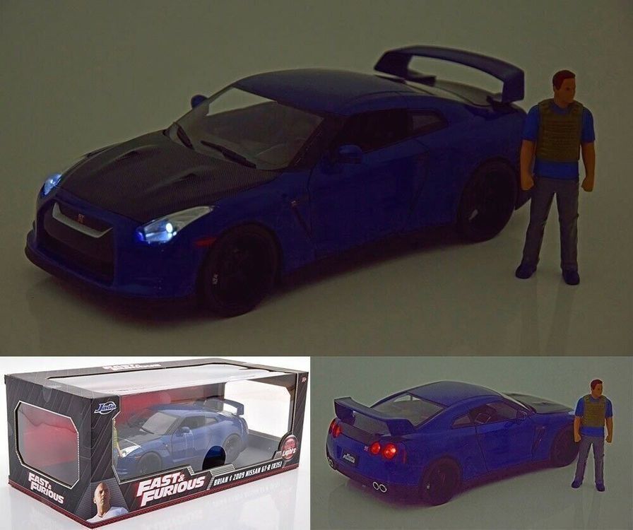 BRIANS NISSAN GT-R R35 FURIOUS 1:18 JADA (Neu und originalverpackt) in ...