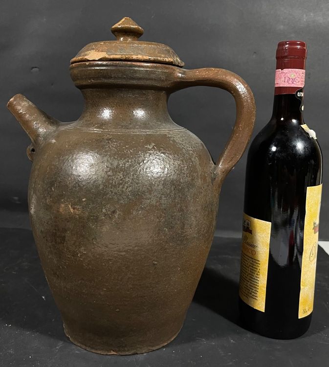 Antike Grosse Keramik Krug mit deckel (Gebraucht) in Root für CHF 5 – mit Lieferung auf Ricardo ...