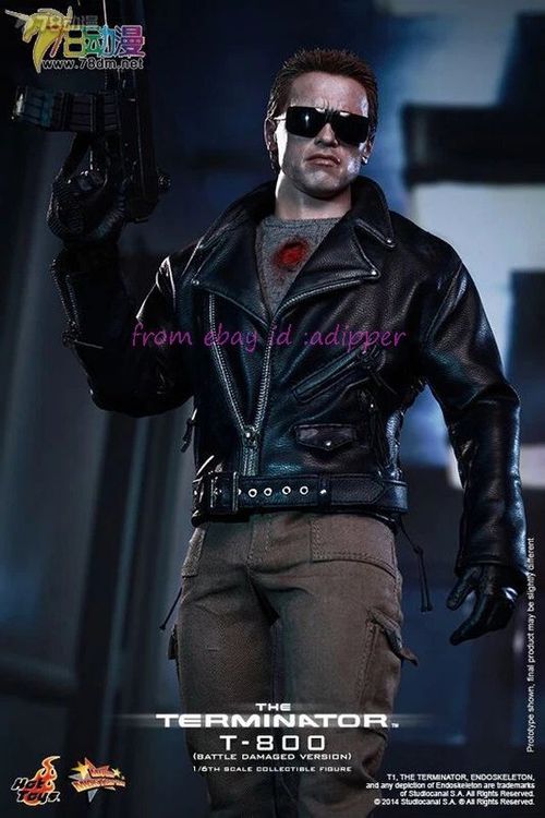 Hot Toys Mms238 1/6 Terminator T-800 Battle Damaged (Gebraucht) in ...