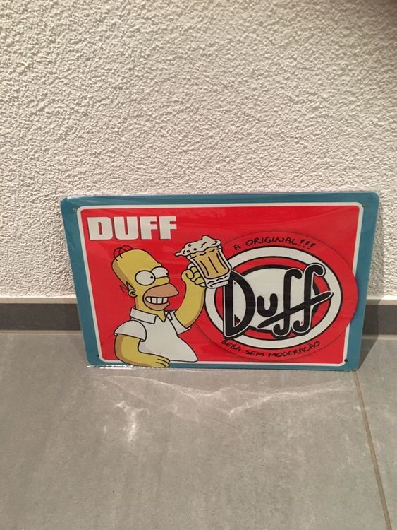 Simpsons Duff Vintage Schild! NEU | Kaufen auf Ricardo