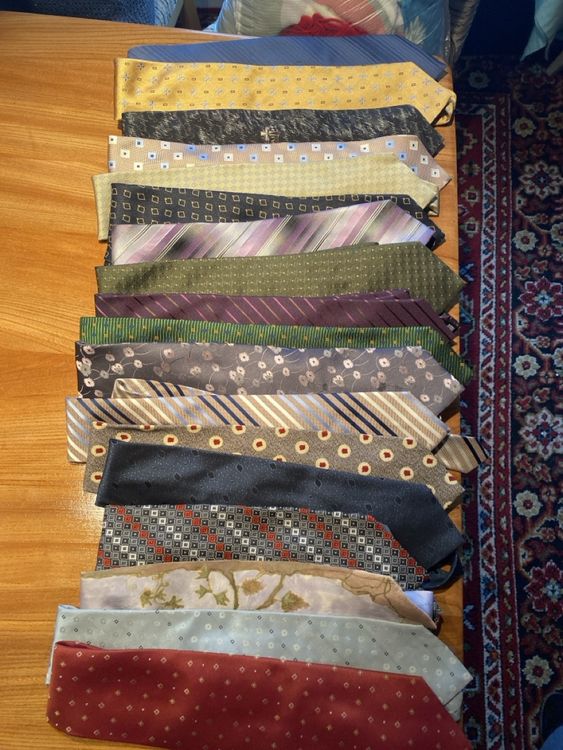 18 Krawatten Vintage für Upcycling Nähen Basteln | Kaufen auf Ricardo