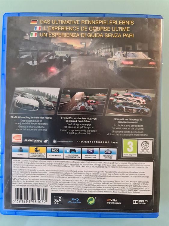 Project Cars für PS4 | Kaufen auf Ricardo